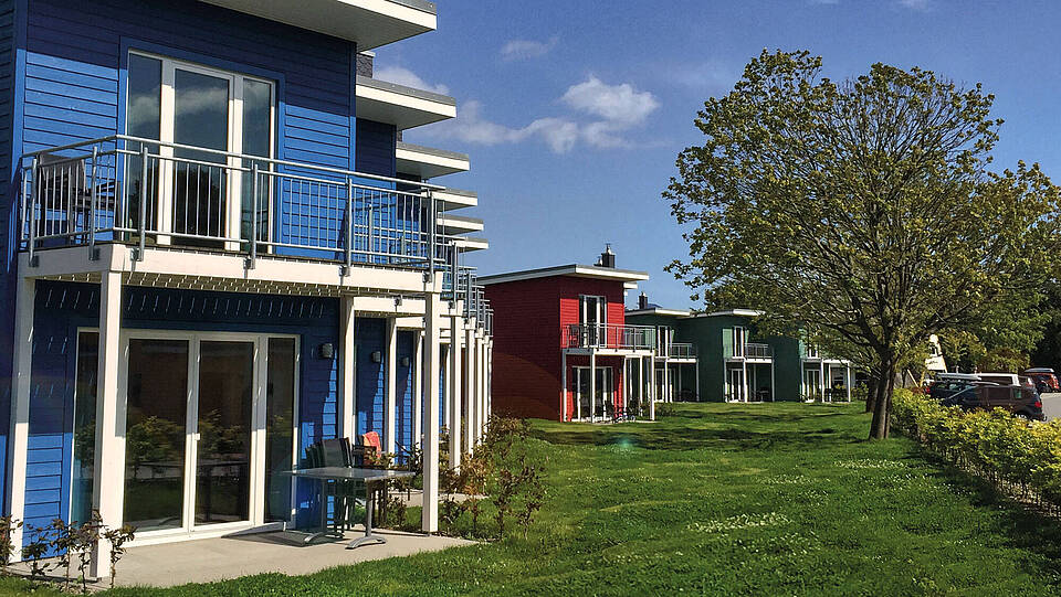 Sommerhuslandsby - afslapning direkte ved Østersøen i Damp